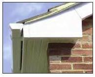 454mm White FloPlast Capping Fascia Board Box End Section - Double ...